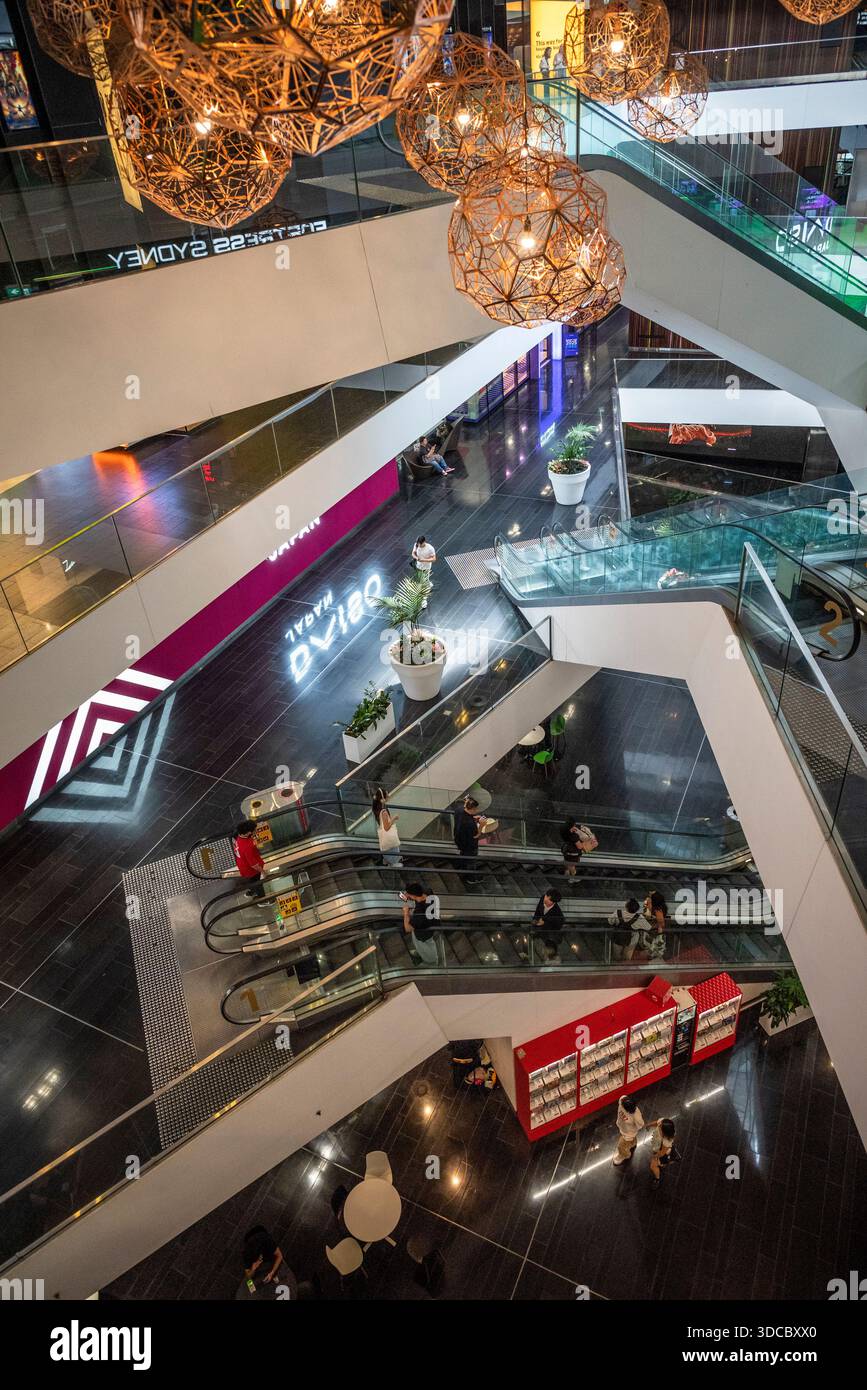 Interior of One Central Park Mall with Japanese style shops and ...