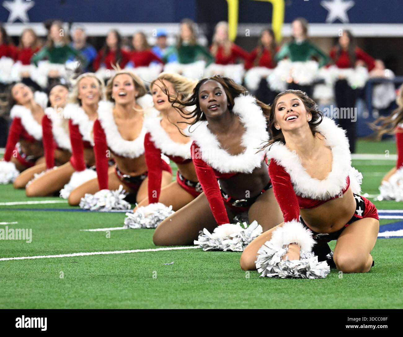 The Dallas Cowboys Cheerleaders perform their traditional Christmas ...