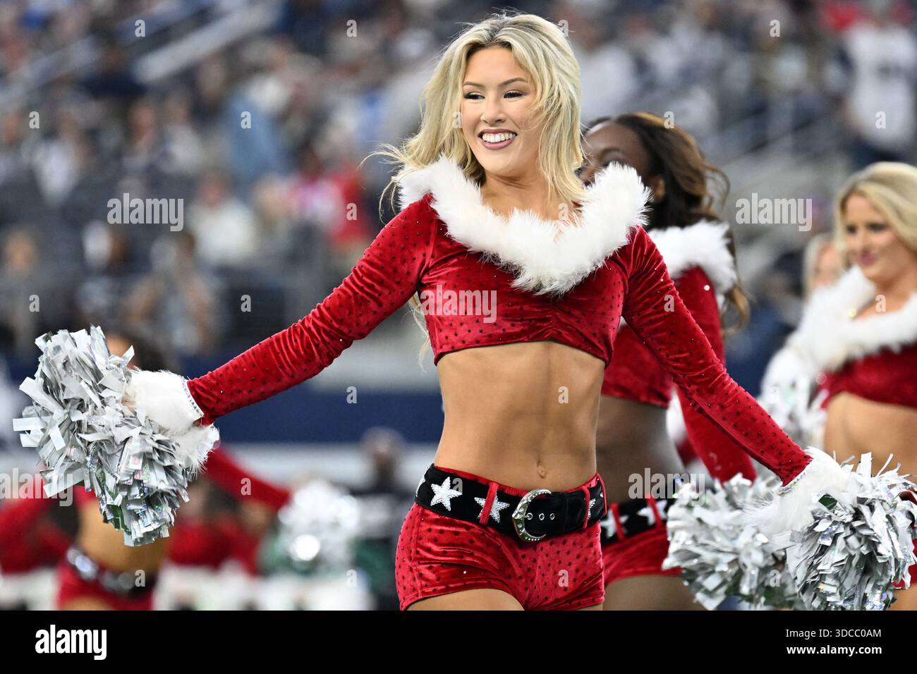 The Dallas Cowboys Cheerleaders perform their traditional Christmas ...