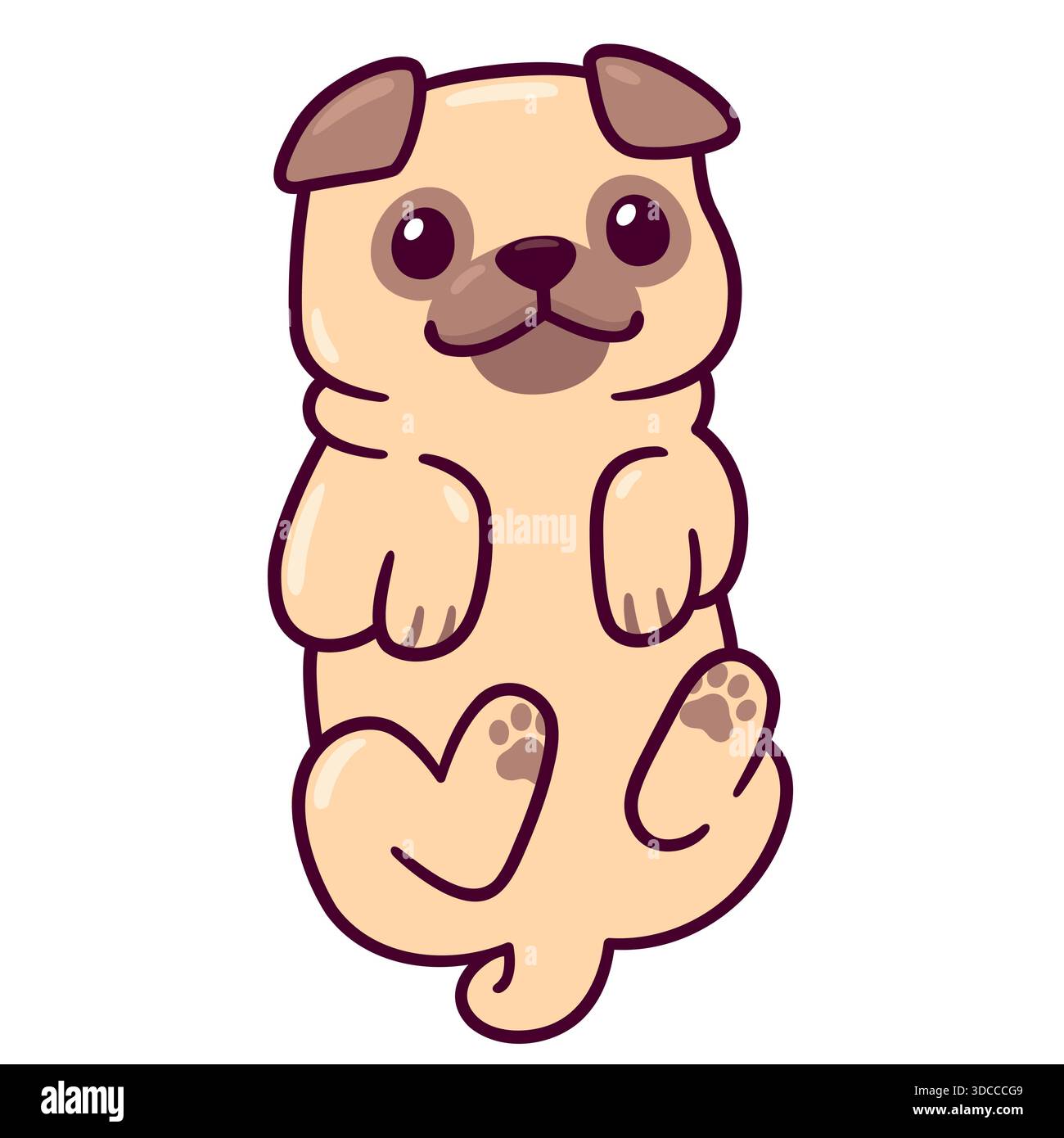 Dog belly Stock Vector Images - Alamy