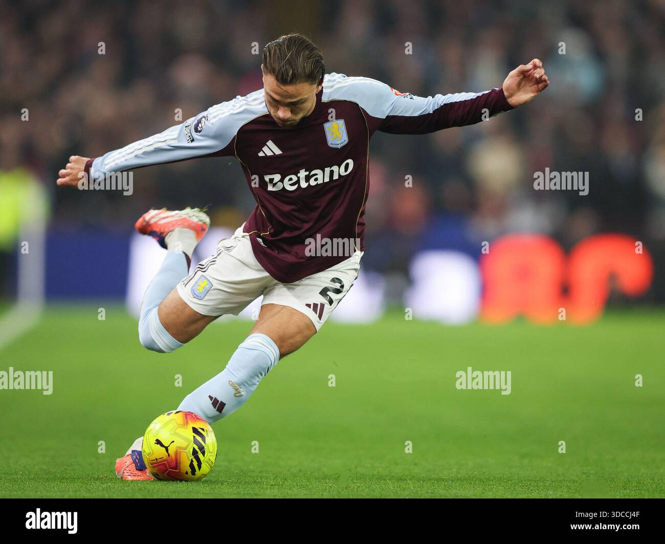 Birmingham, England, 21st December 2025. Matty Cash of Aston Villa ...