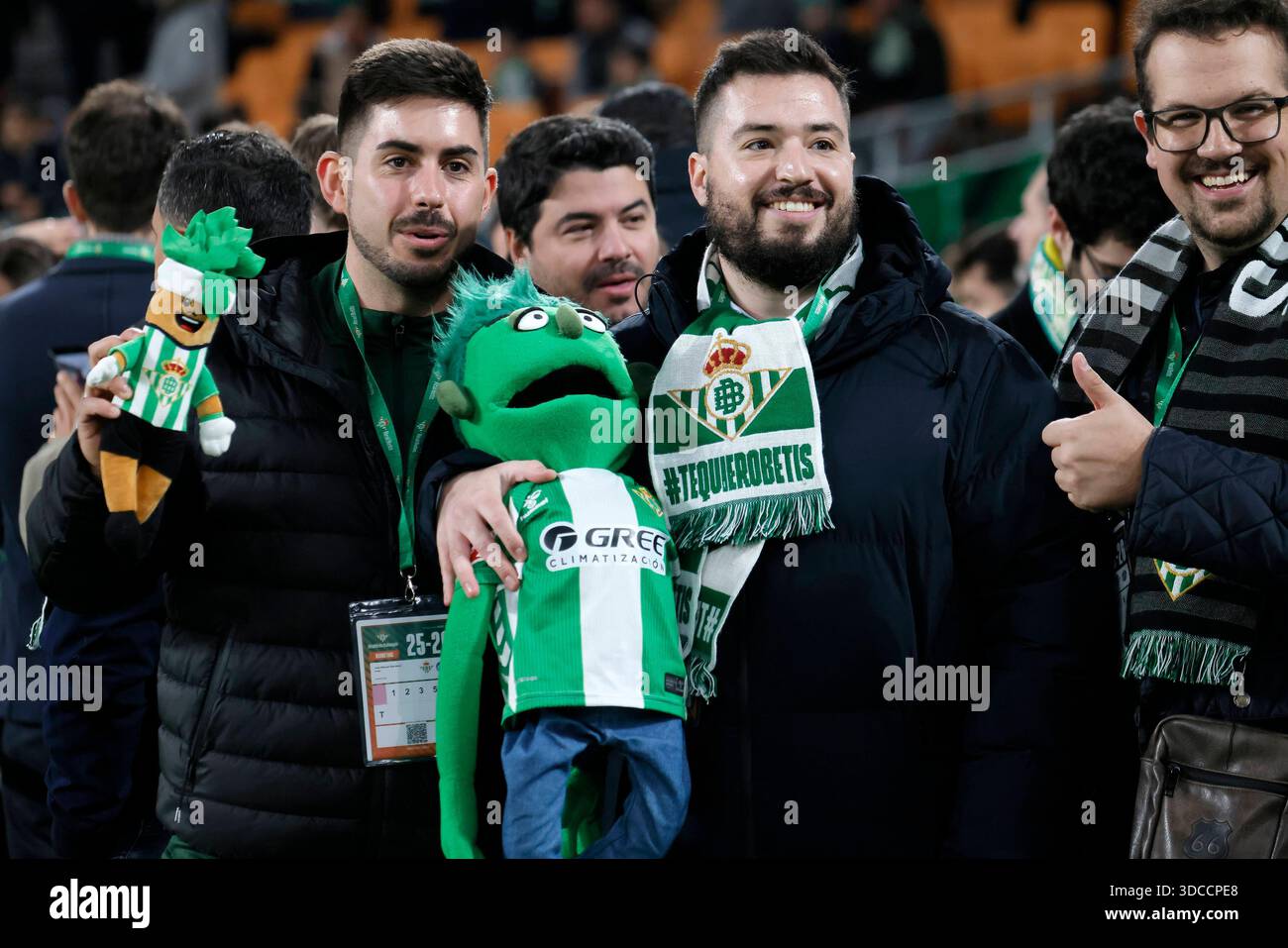 Spanish La Liga EA Sports soccer match Betis vs Getafe at La Cartuja ...