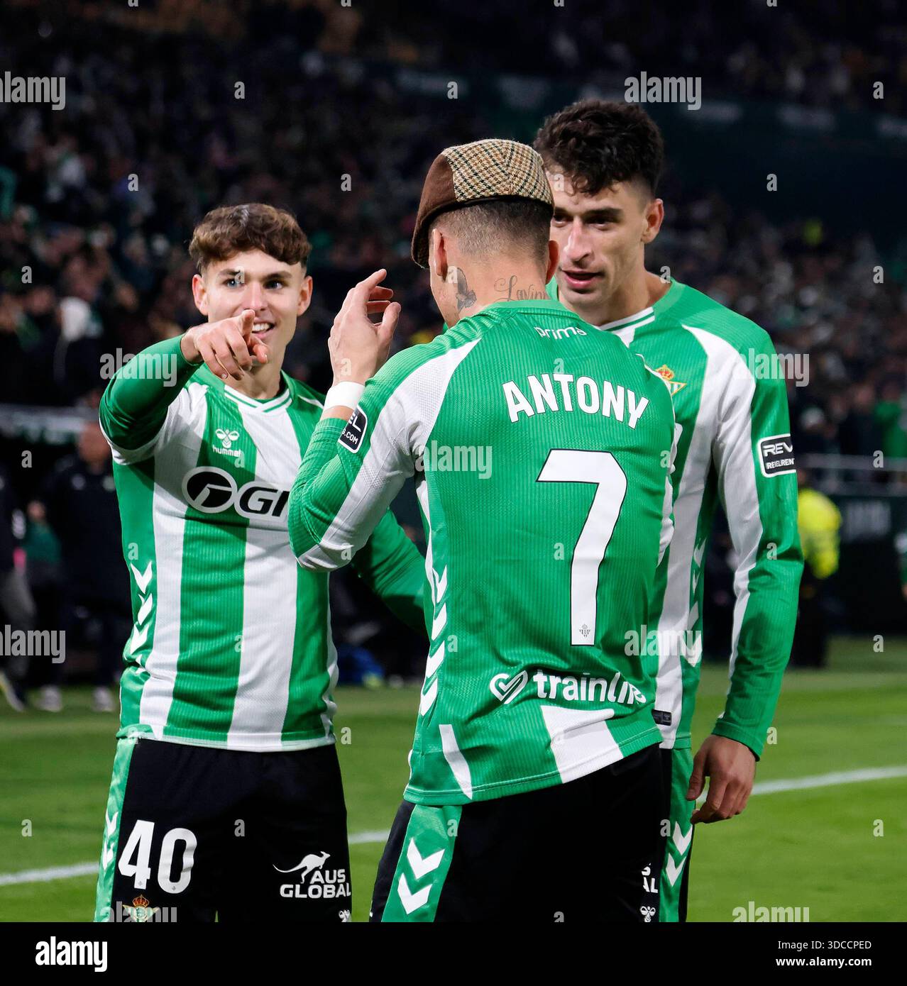 Spanish La Liga EA Sports soccer match Betis vs Getafe at La Cartuja ...