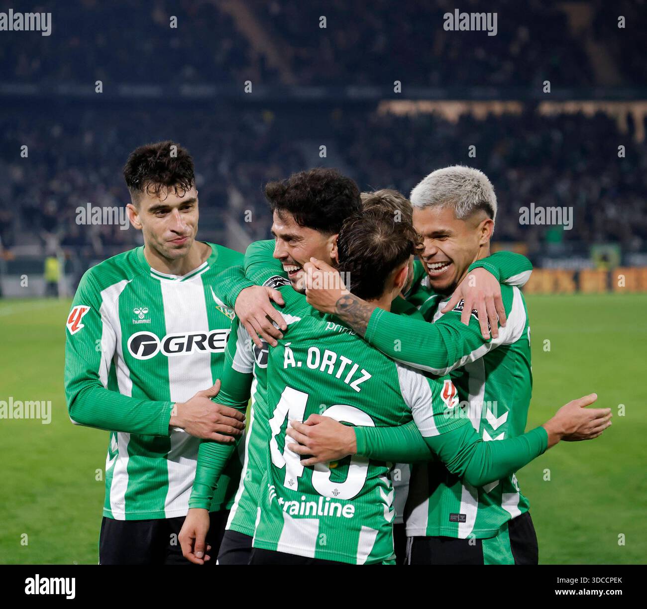 Spanish La Liga EA Sports soccer match Betis vs Getafe at La Cartuja ...