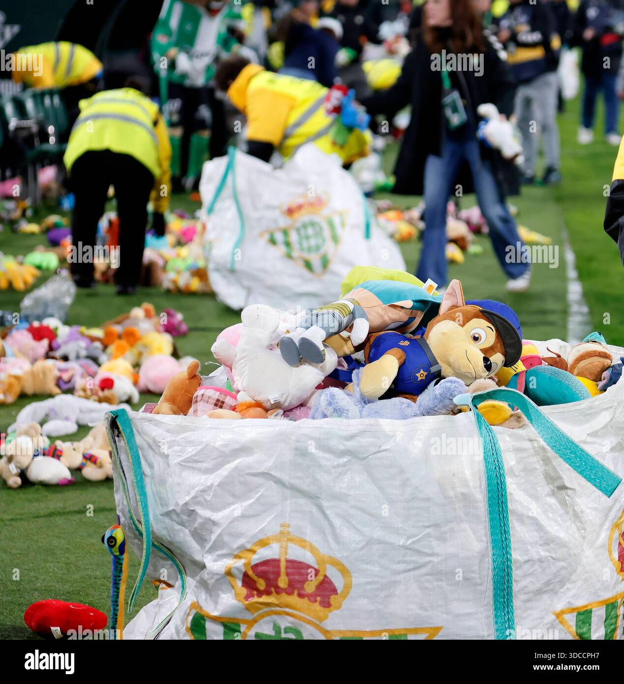 Spanish La Liga EA Sports soccer match Betis vs Getafe at La Cartuja ...