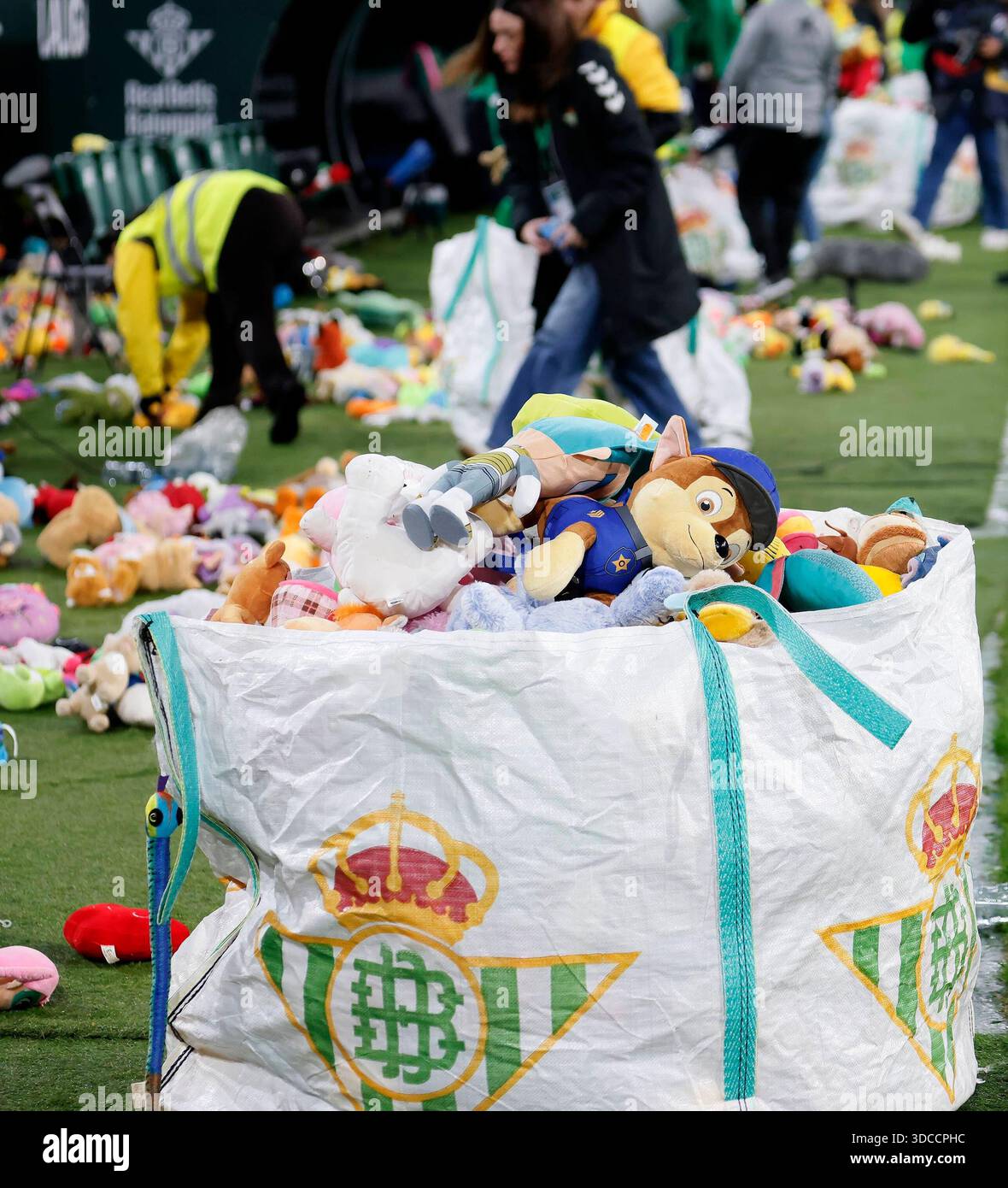 Spanish La Liga EA Sports soccer match Betis vs Getafe at La Cartuja ...