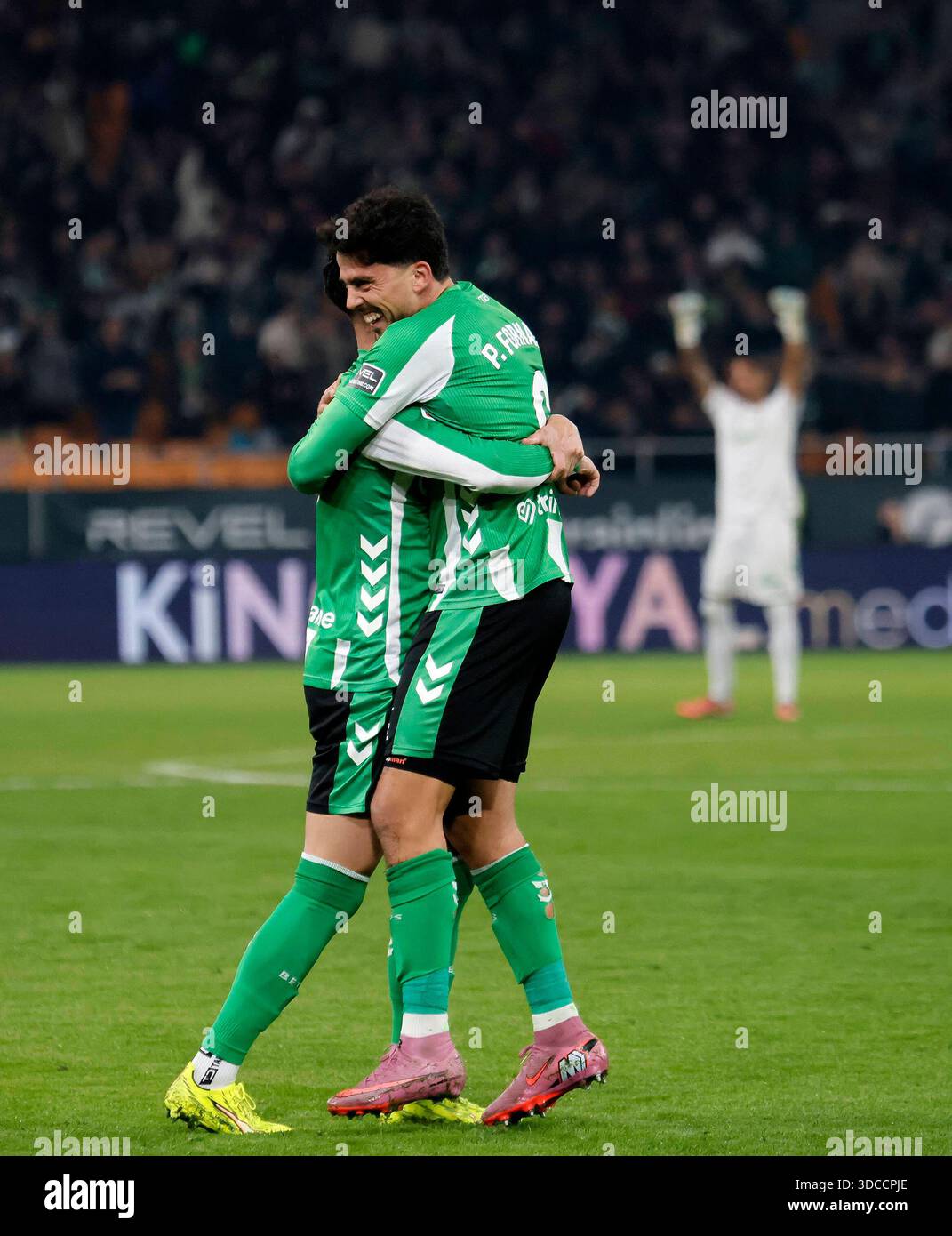 Spanish La Liga EA Sports soccer match Betis vs Getafe at La Cartuja ...