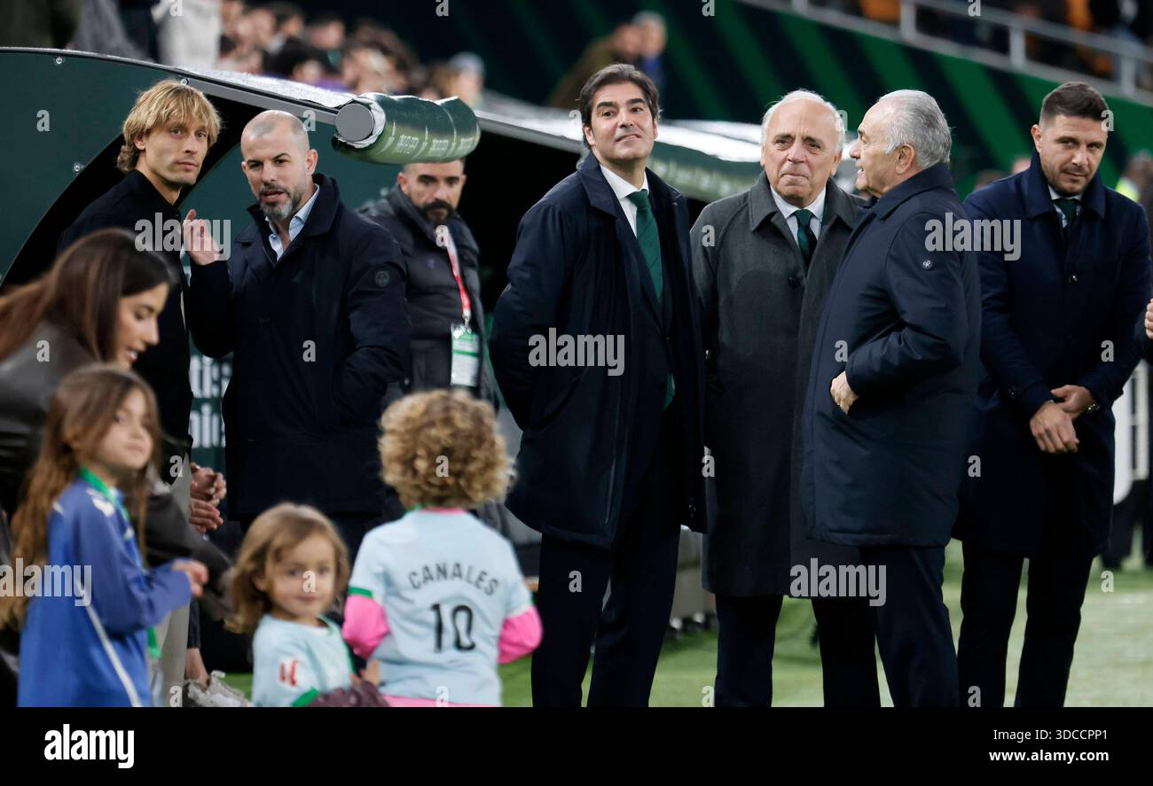 Spanish La Liga EA Sports soccer match Betis vs Getafe at La Cartuja ...