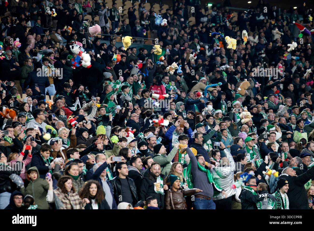 Spanish La Liga EA Sports soccer match Betis vs Getafe at La Cartuja ...