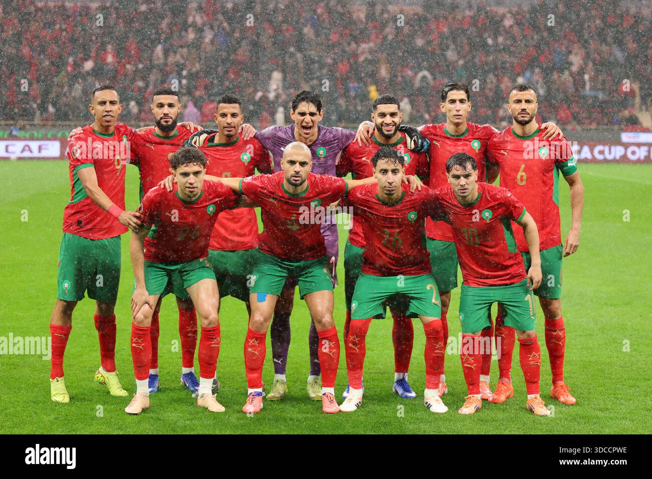 Morocco players pose before the Africa Cup of Nations group A soccer ...