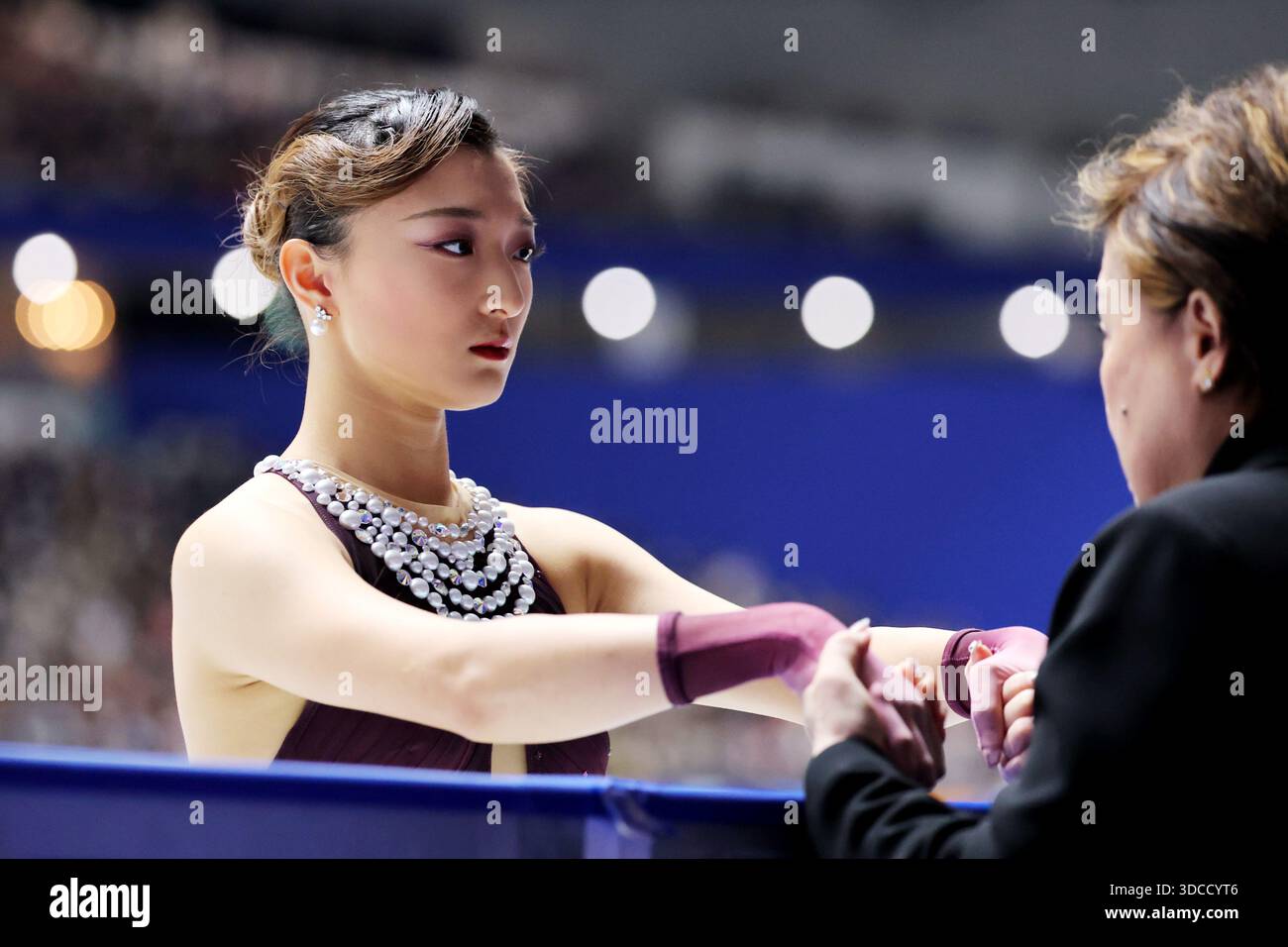 (L-R) Kaori Sakamoto, Sonoko Nakano coach, DECEMBER 21, 2025 - Figure ...