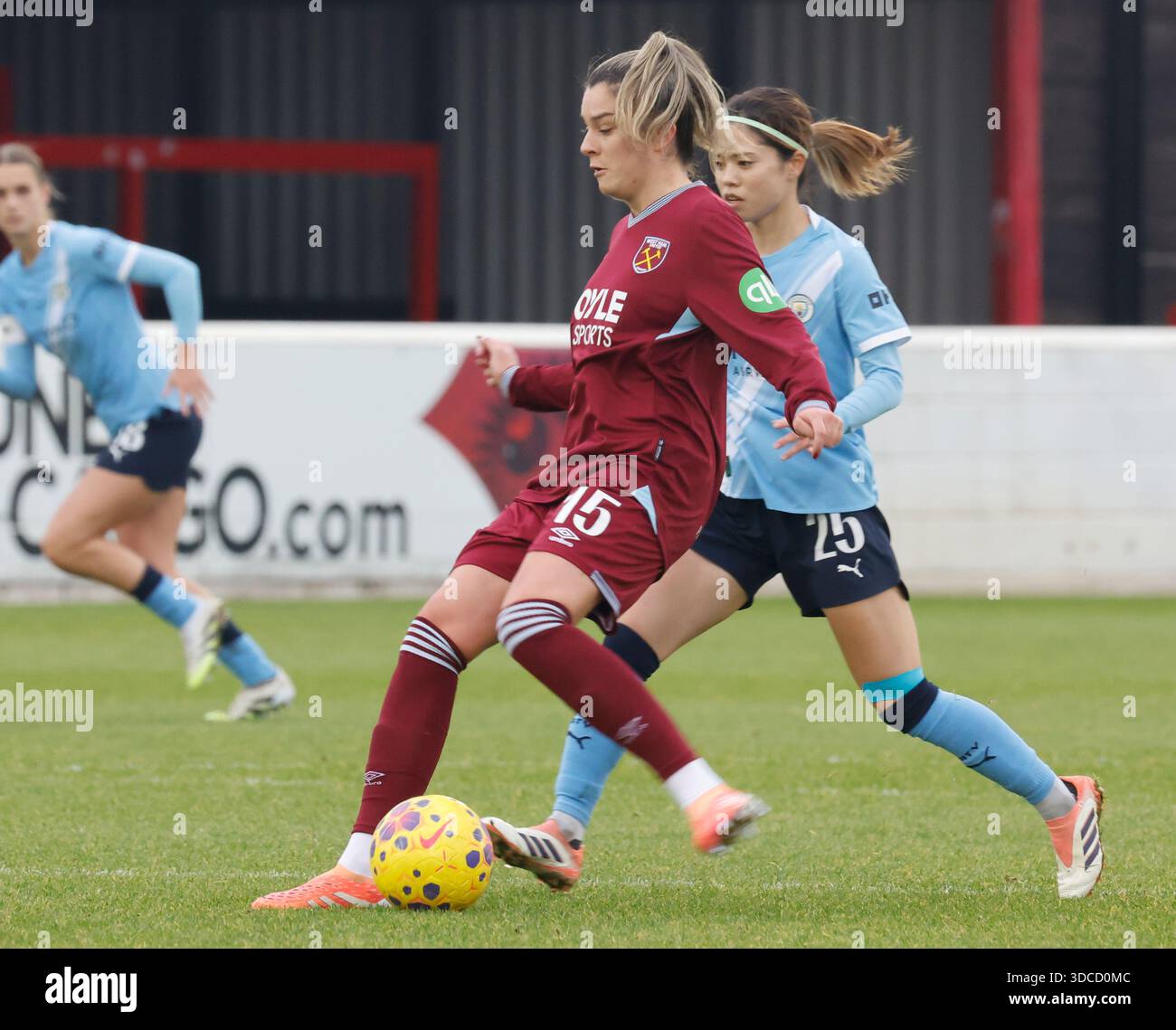 LONDON, ENGLAND - Anna Csiki of West Ham United in action during Women ...