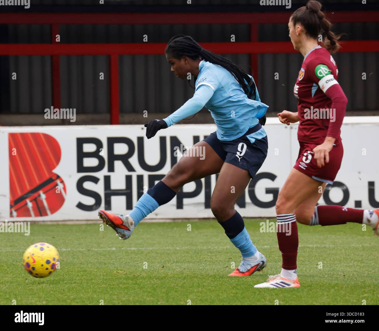 LONDON, ENGLAND - Khadija(Bunny)Shaw of Manchester City WFC in action ...
