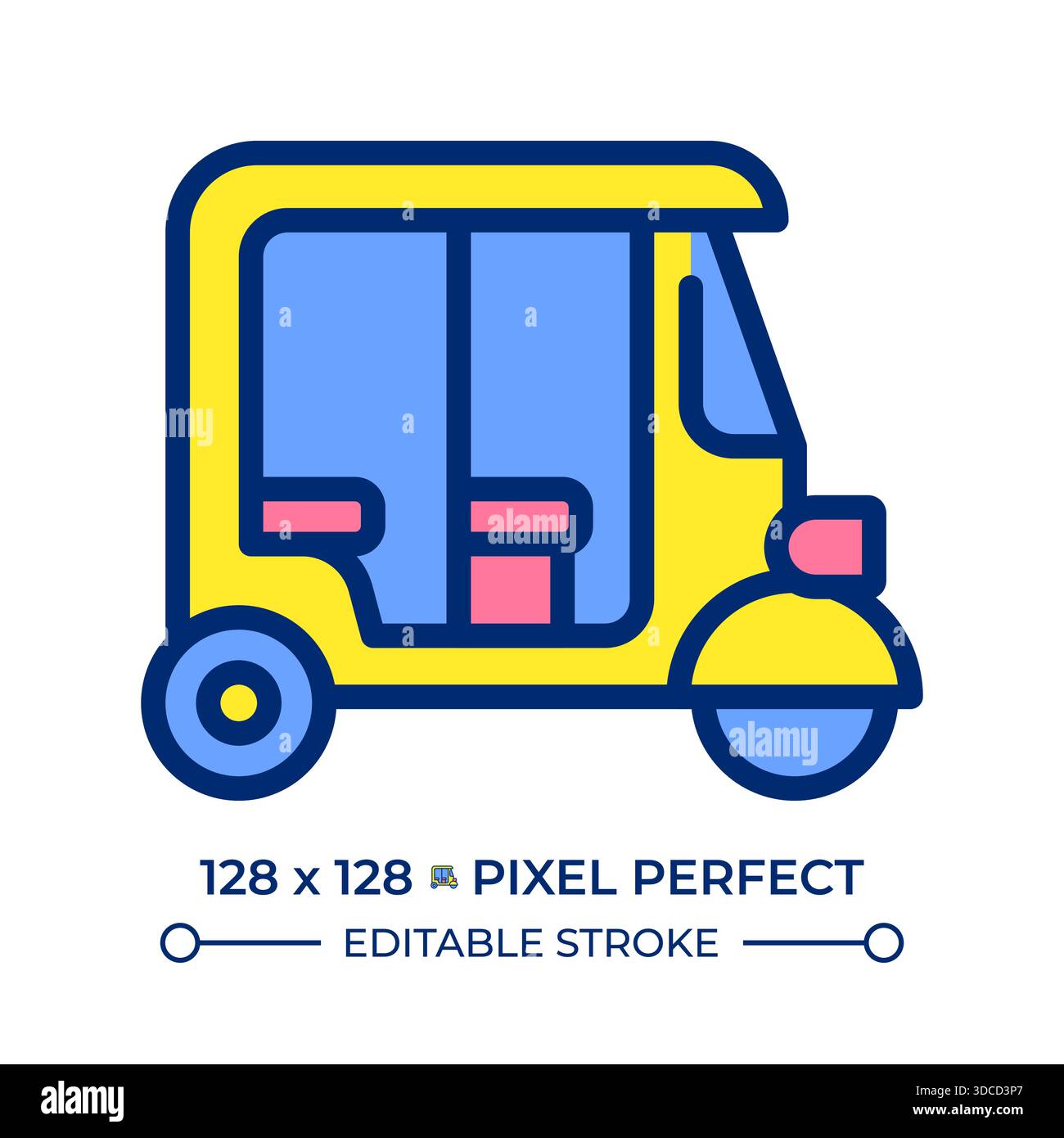 Tuk car icon city hi-res stock photography and images - Alamy