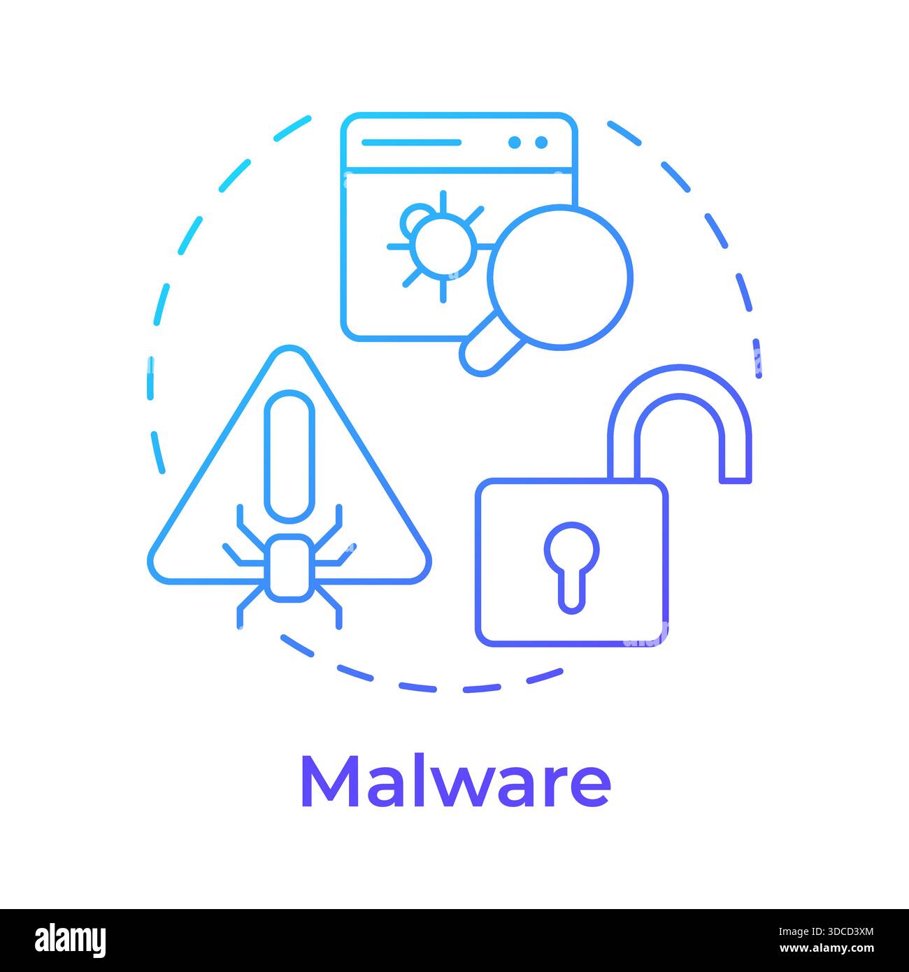 Malicious software program image Stock Vector Images - Alamy