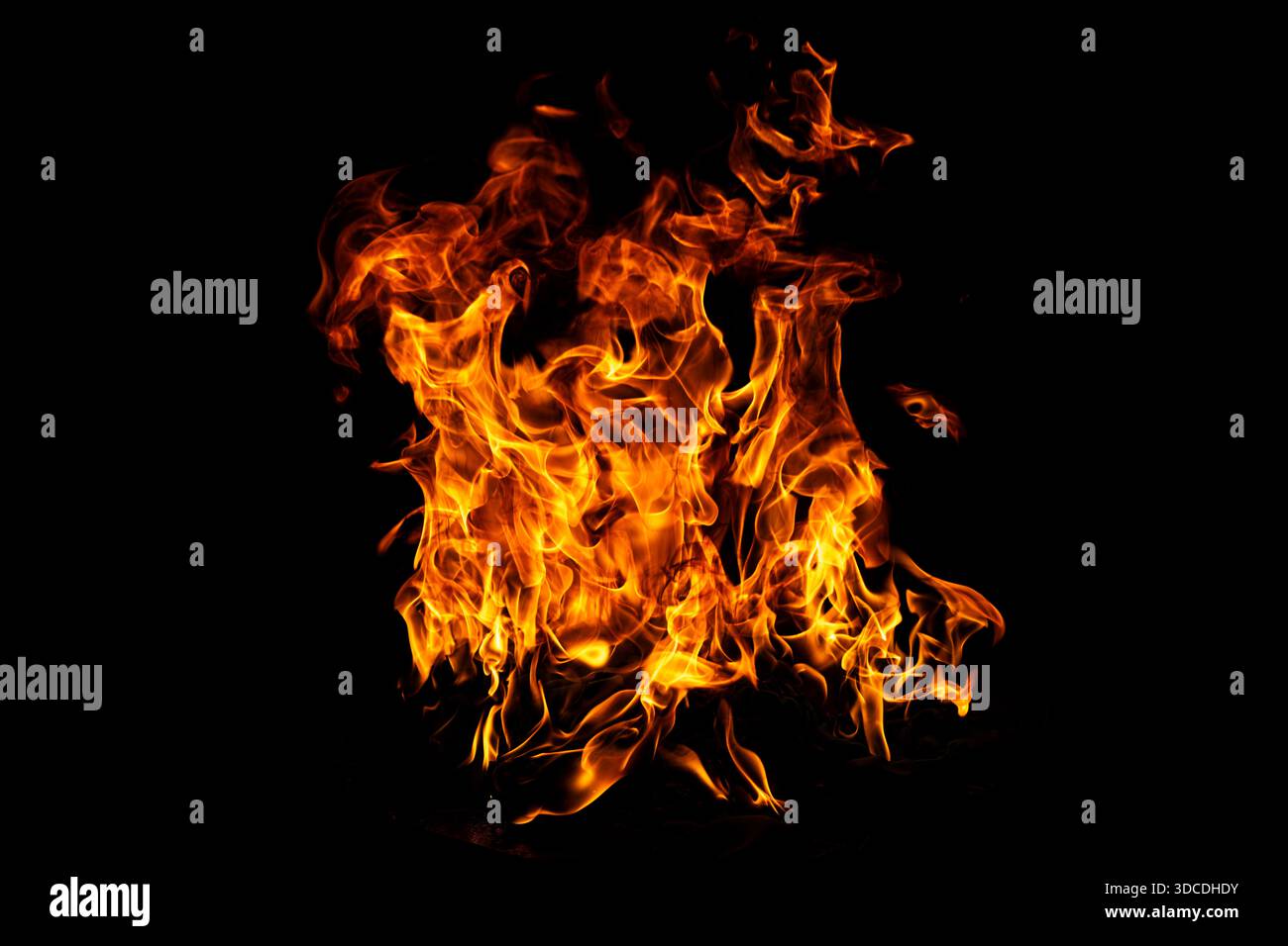 Fire flame textured background. Burning fire. Fire flames on black ...