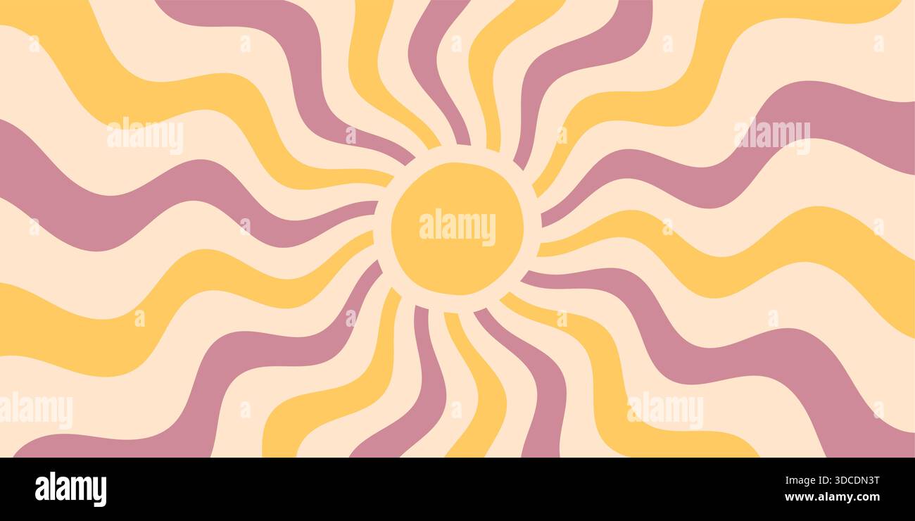Funky comic yellow sun Stock Vector Images - Alamy