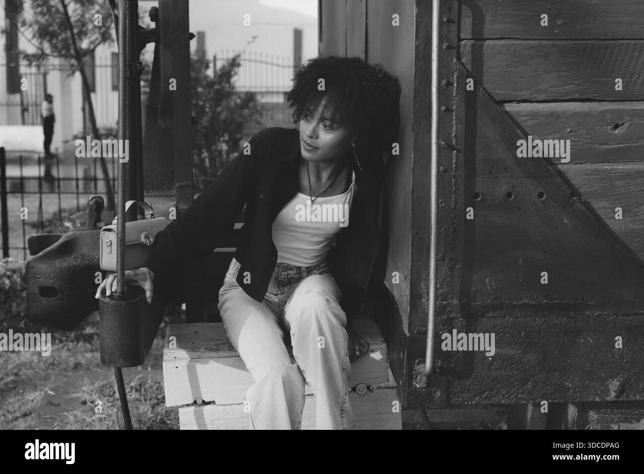 Pensive moment Black and White Stock Photos & Images - Alamy