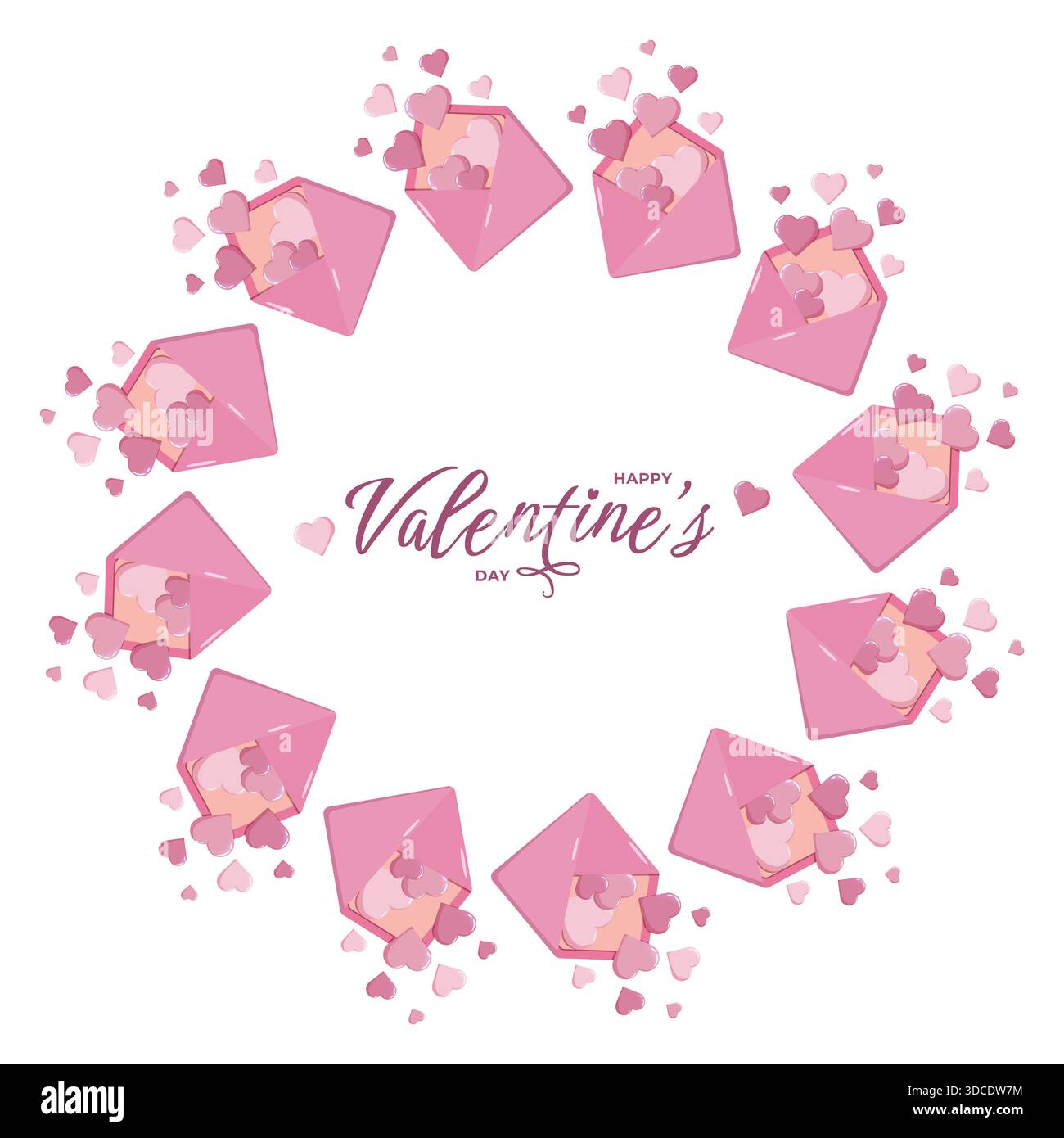 Romantic envelope Cut Out Stock Images & Pictures - Alamy