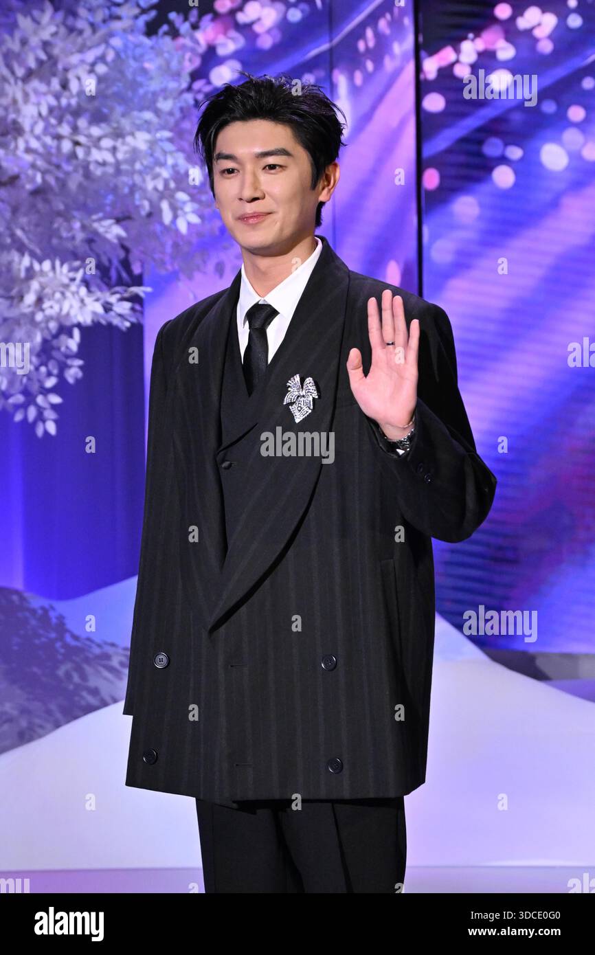 Chinese actor Yang Xuwen attends the 2025 Sohu Fashion Awards in ...