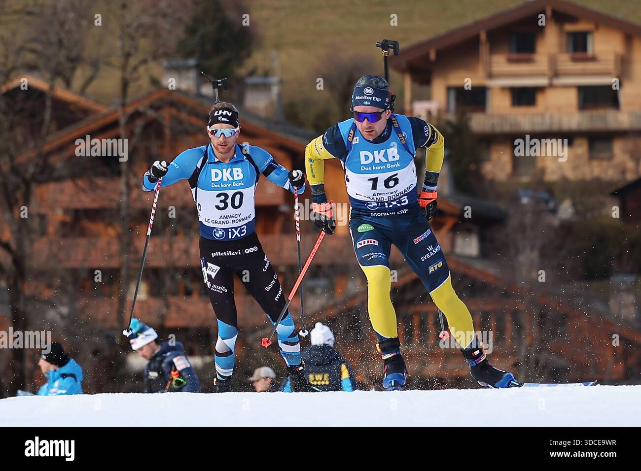 Kristo Siimer (Estonia) and Jesper Nelin (Sweden), Men 15 Km Mass Start ...
