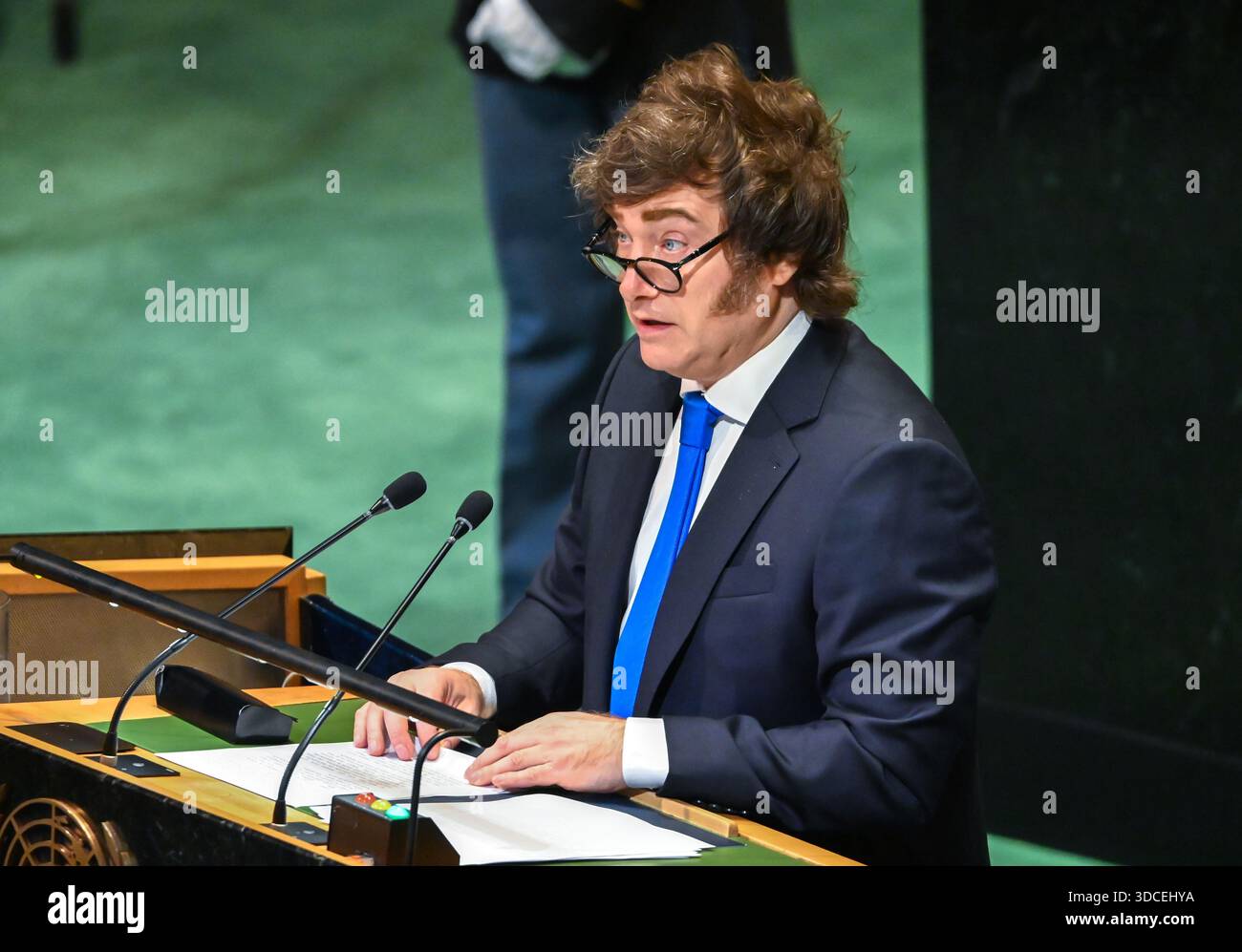President Javier Gerardo Milei of Argentina addresses the United ...