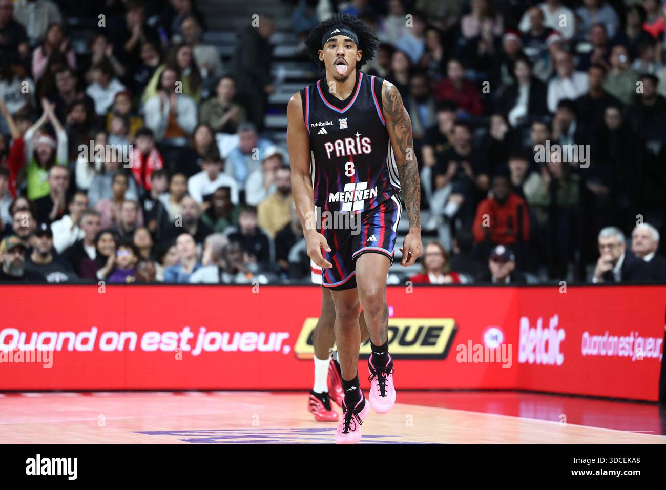 Jared Rhoden of Paris Basketball during the Betclic Elite match between ...