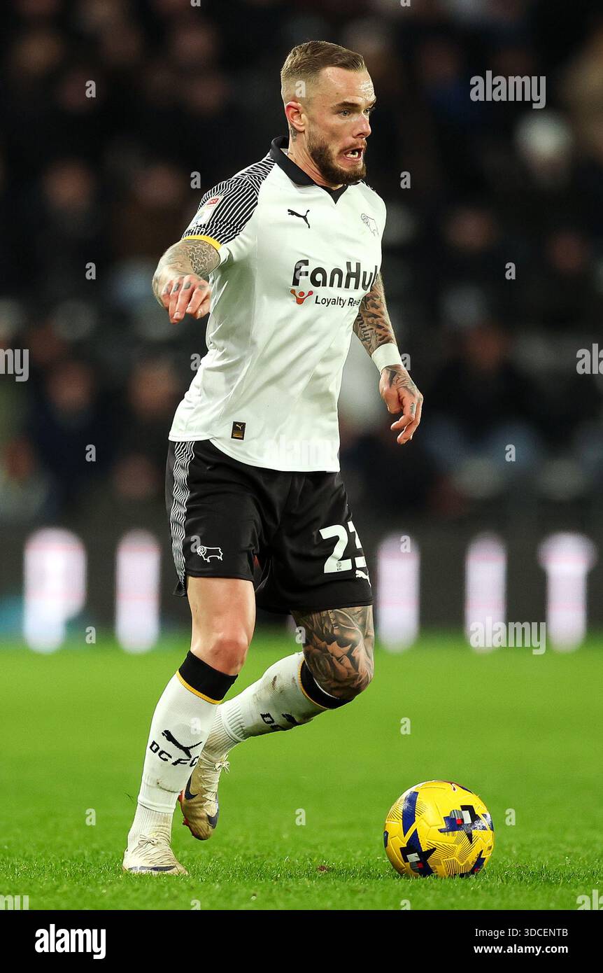 Derby County's Joe Ward during the Sky Bet Championship match at Pride ...