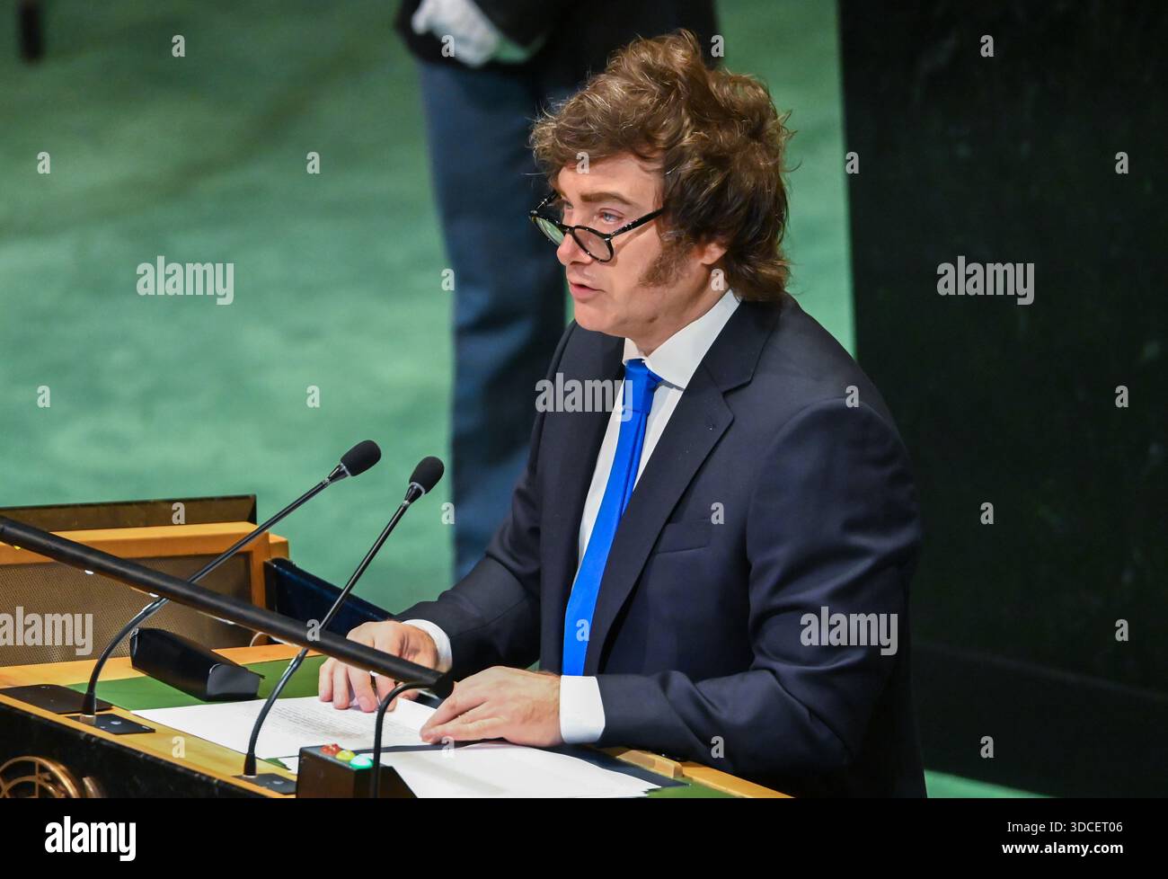 President Javier Gerardo Milei of Argentina addresses the United ...