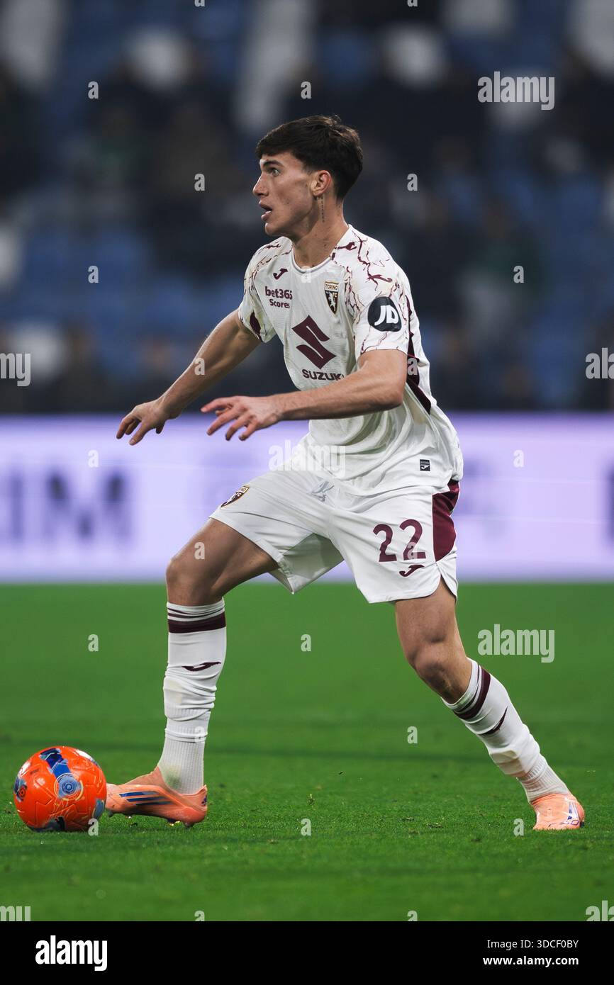 Cesare Casadei of Torino FC in action during the Serie A football match ...
