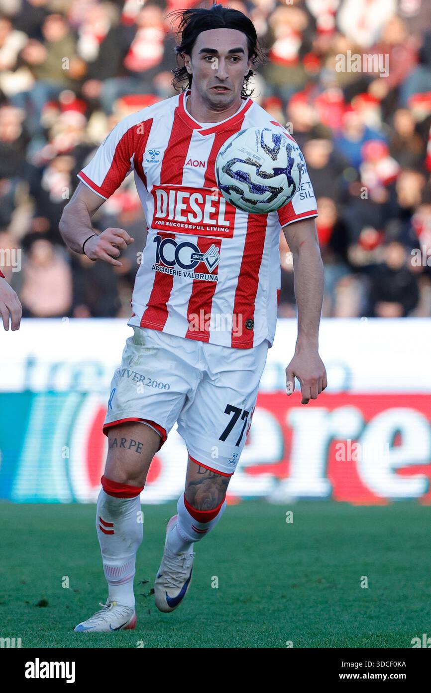 Armand Rada of LR Vicenza seen in action during the Italian Serie C ...
