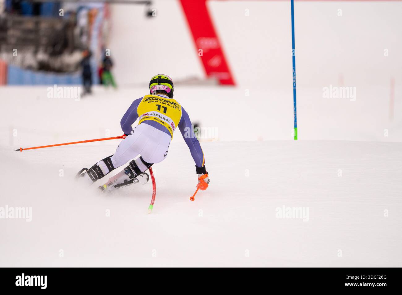 Linus Strasser (GER) during his slalom race during 2026 Audi FIS Ski ...