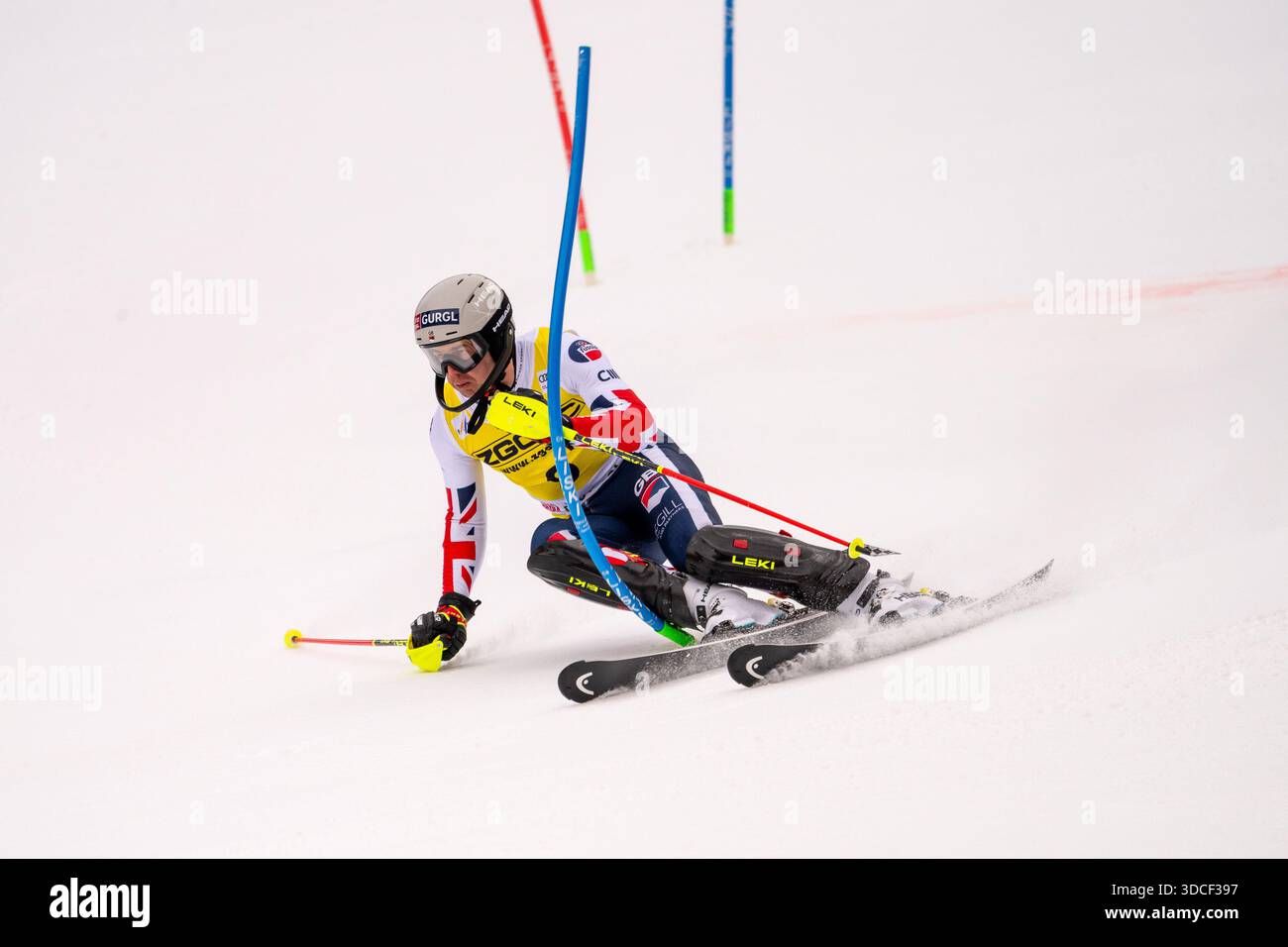 Dave Ryding (GBR) during his slalom race during 2026 Audi FIS Ski World ...