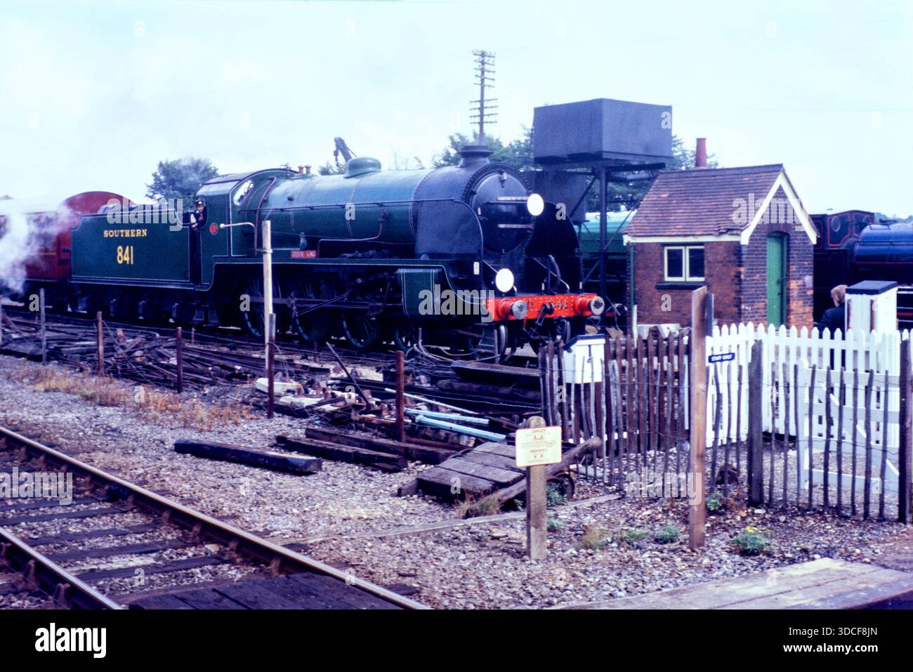 LSWR S15 class 4-6-0 freight steam locomotive 30841 in steam at East ...