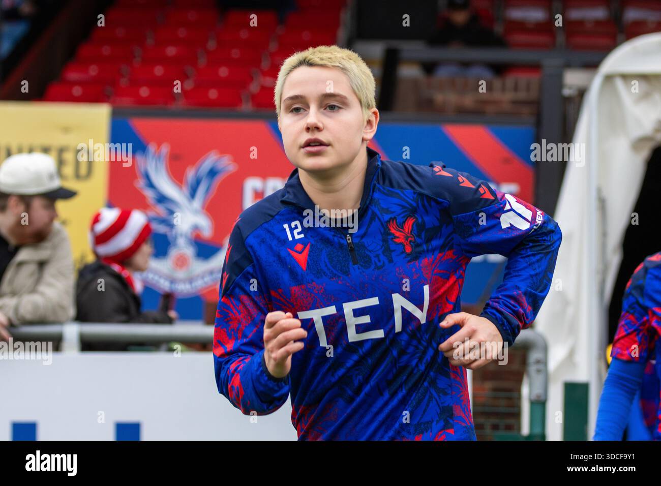 Sutton, UK. 21st Dec 2025. Lola Brown of Crystal Palace FC Women before ...