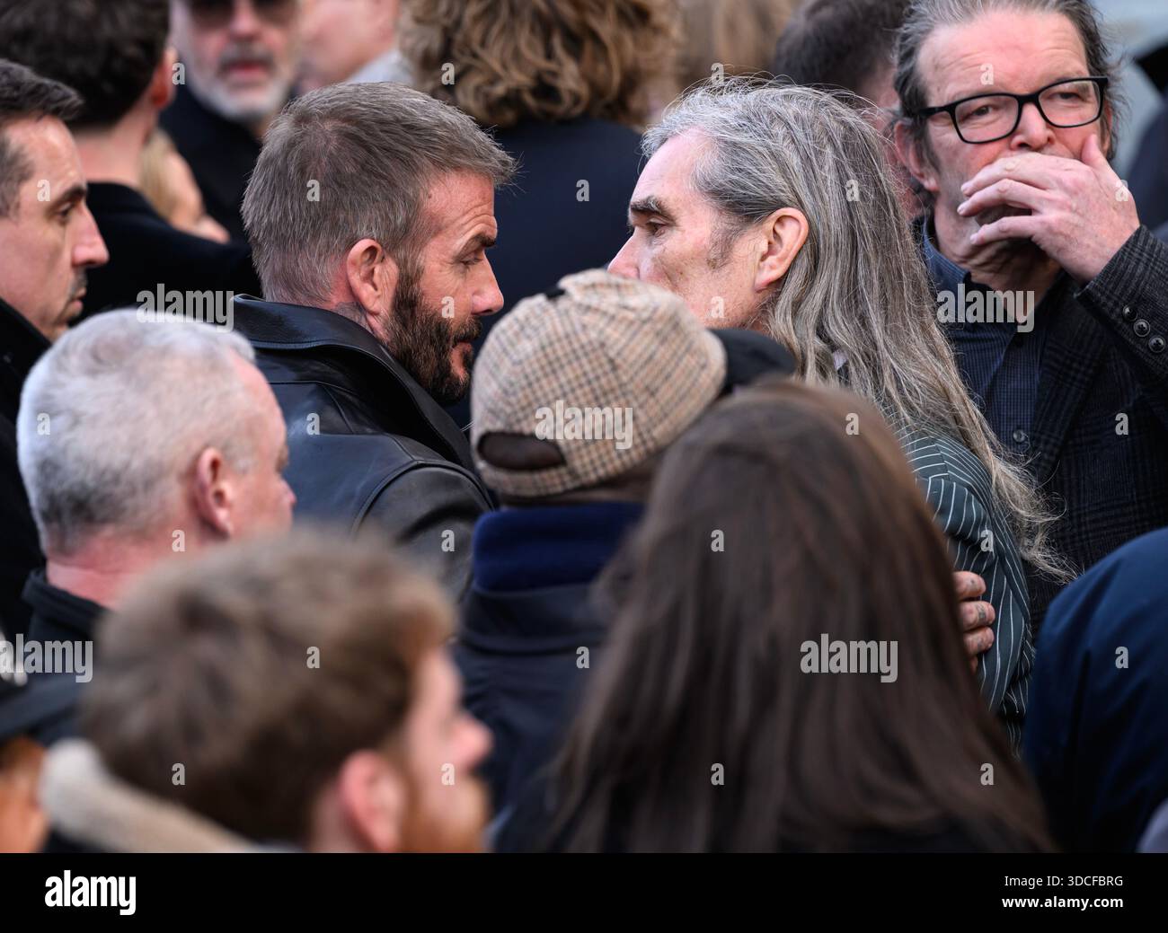 Manchester, UK. December 22nd, 2025. David Beckham and Ian Brown a the ...