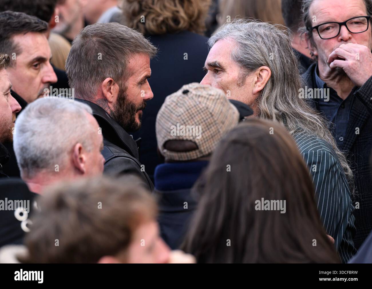 Manchester, UK. December 22nd, 2025. David Beckham and Ian Brown a the ...