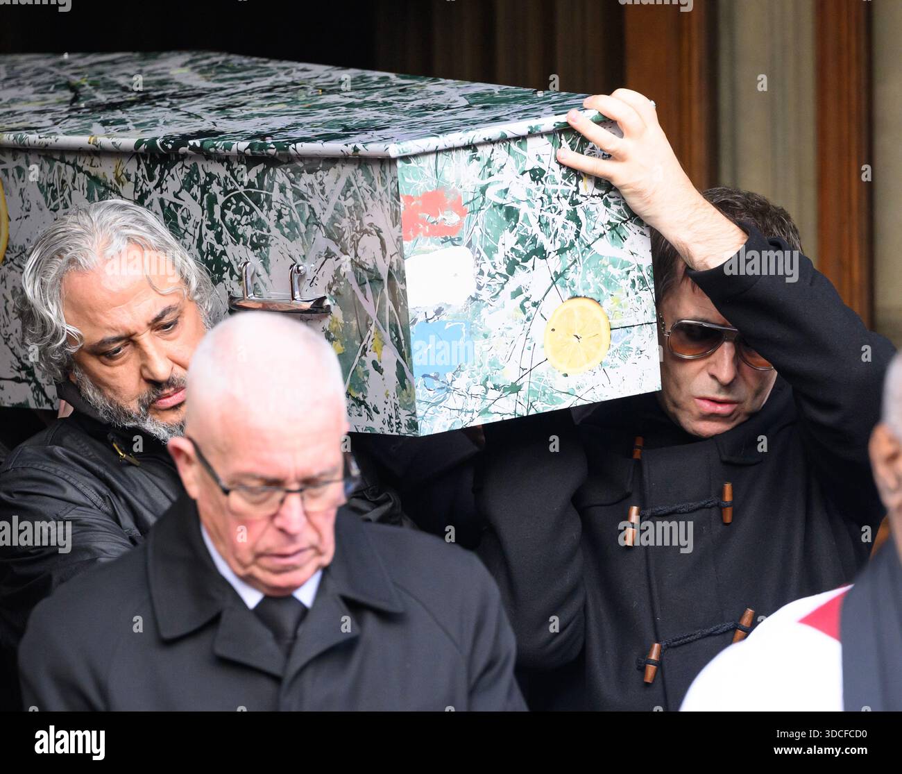 Manchester, UK. December 22nd, 2025. Liam Gallagher at the funeral of ...