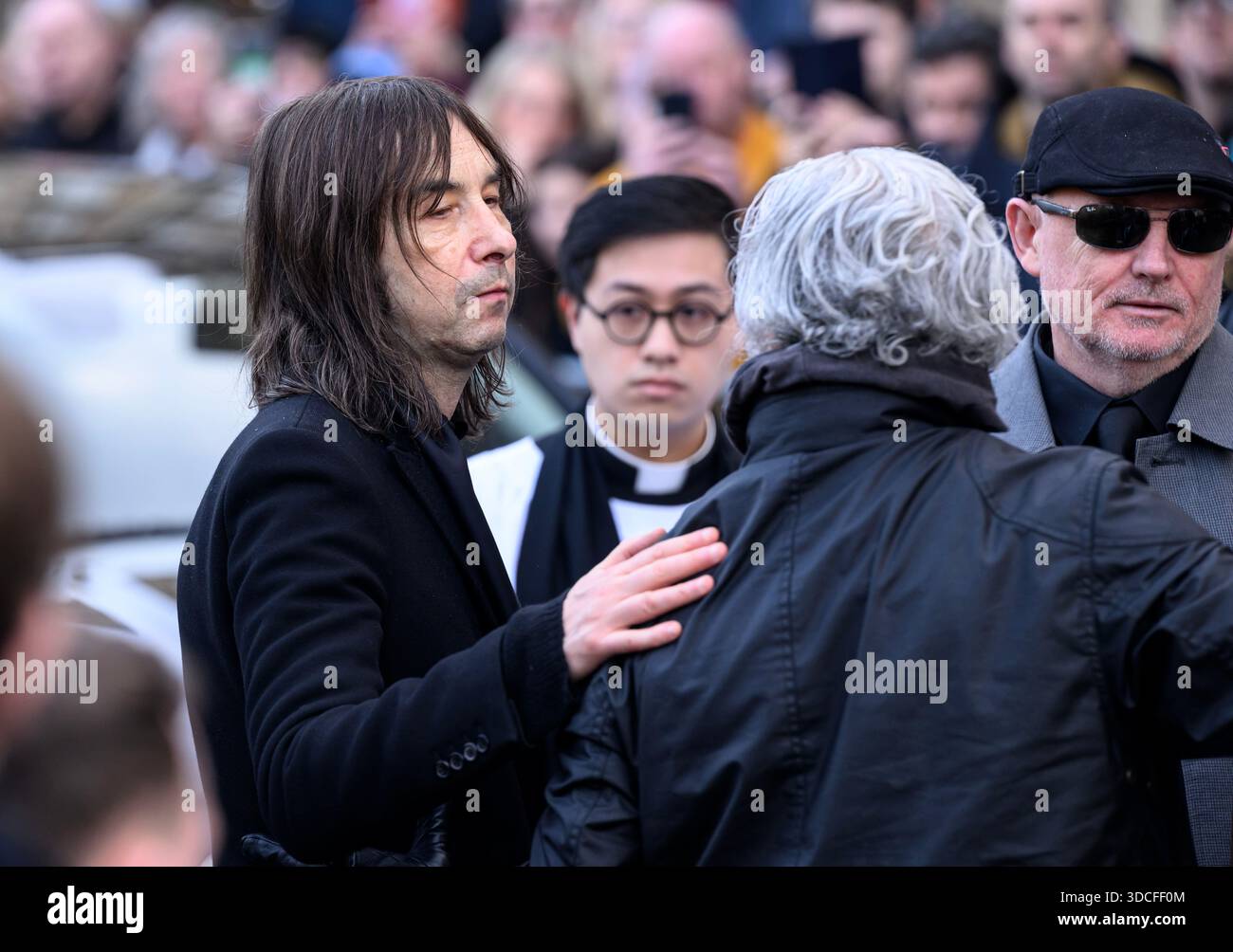 Manchester, UK. December 22nd, 2025. Bobby Gillespie and Aziz Ibrahim ...
