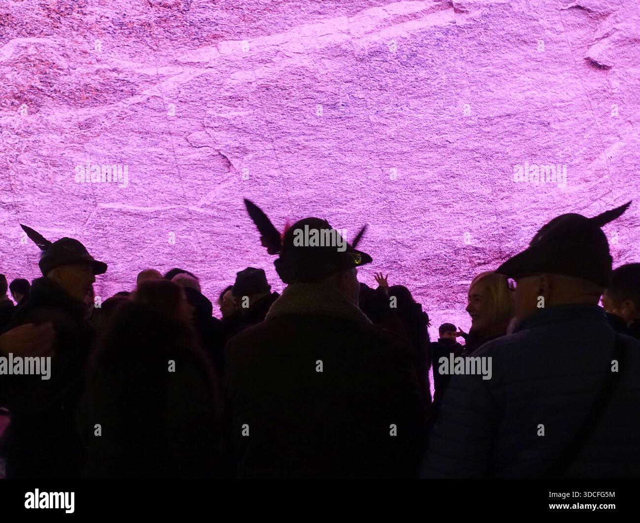 Bologna. Lighting of Iwagumi - Dismisura, a Christmas installation and ...
