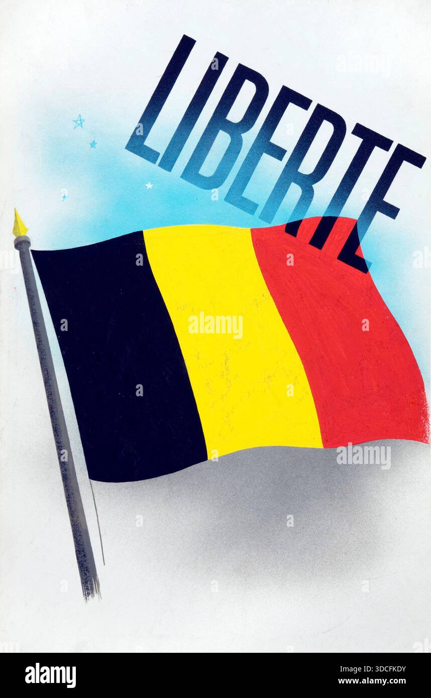 Vintage belgian nazi propaganda poster hi-res stock photography and ...