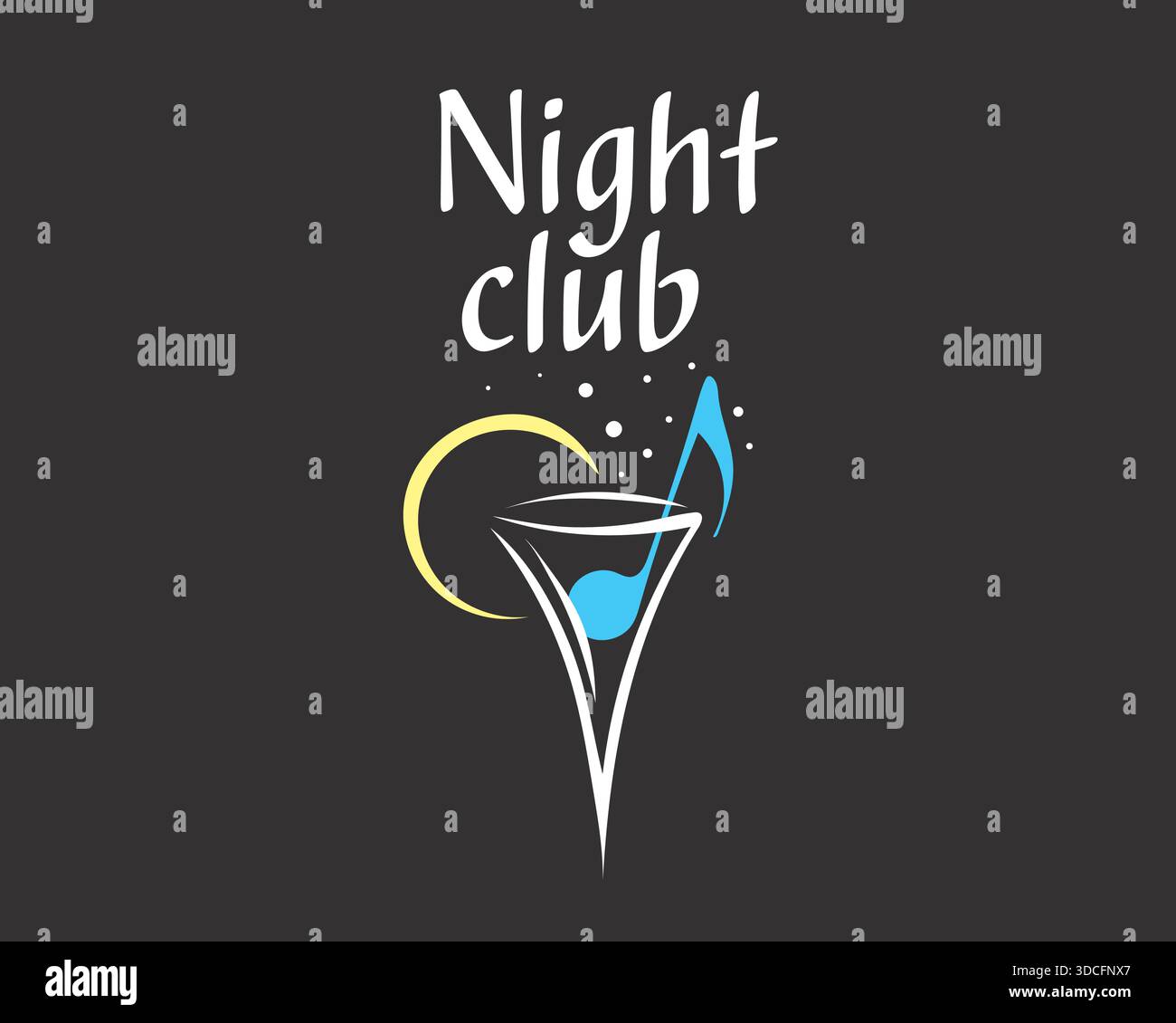 Nightclub cocktail party flyer Stock Vector Images - Alamy