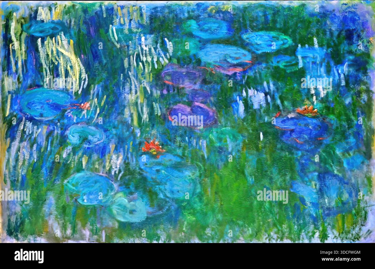 Claude Monet, Water Lilies, 1916-19, Impressionist oil, serene pond ...