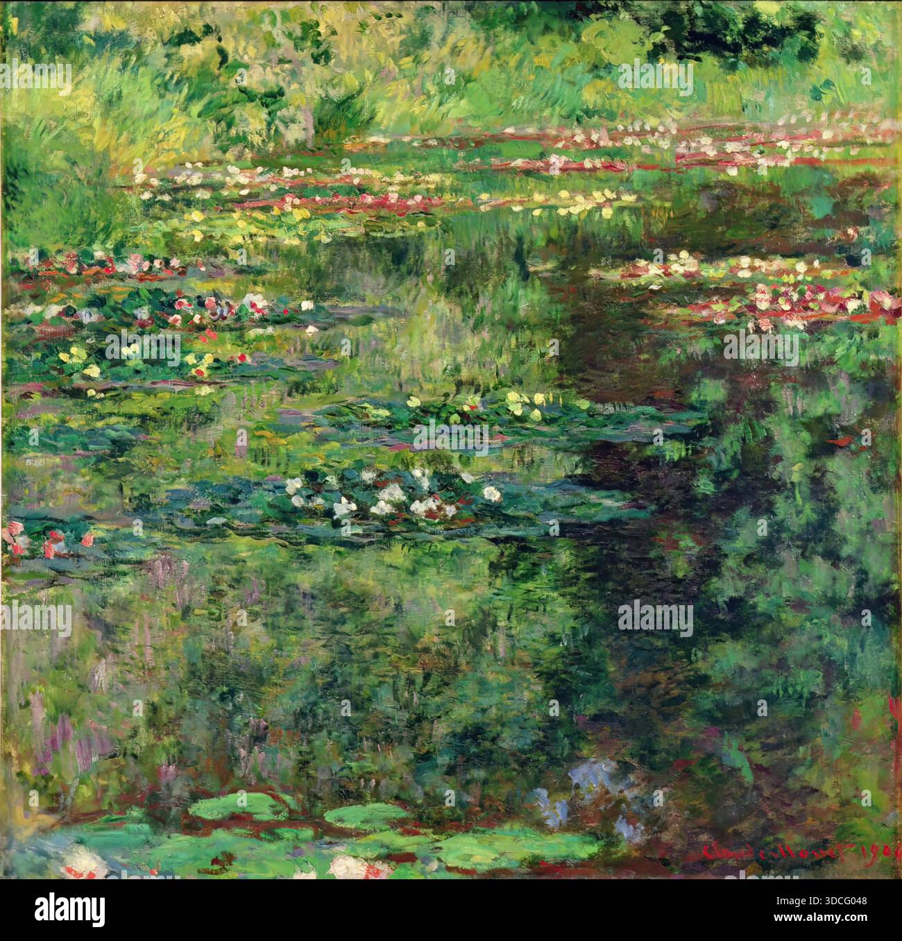 Claude monet the waterlily pond Stock Vector Images - Alamy