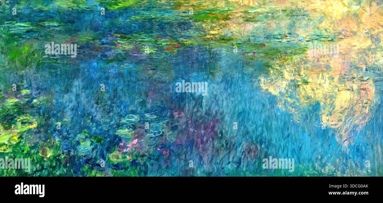 Claude Monet, The Waterlilies The Clouds, 1914-18, Impressionist oil ...
