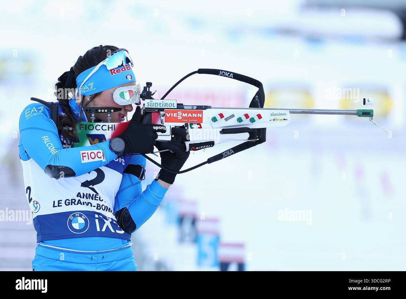 Dorothea Wierer (Italy) warms up, Women 12,5 Km Mass Start during the ...