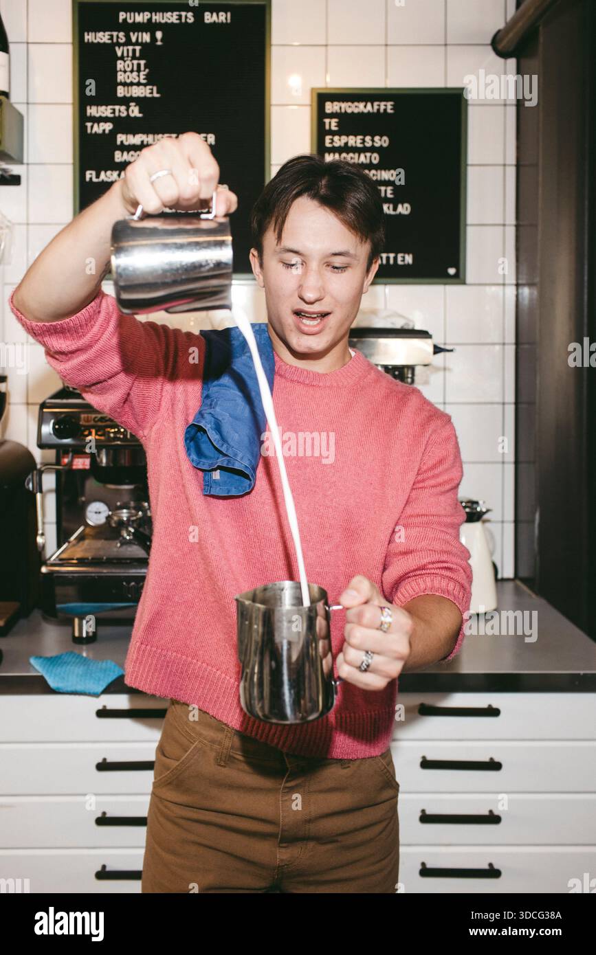 Barista skills photography hi-res stock photography and images - Alamy