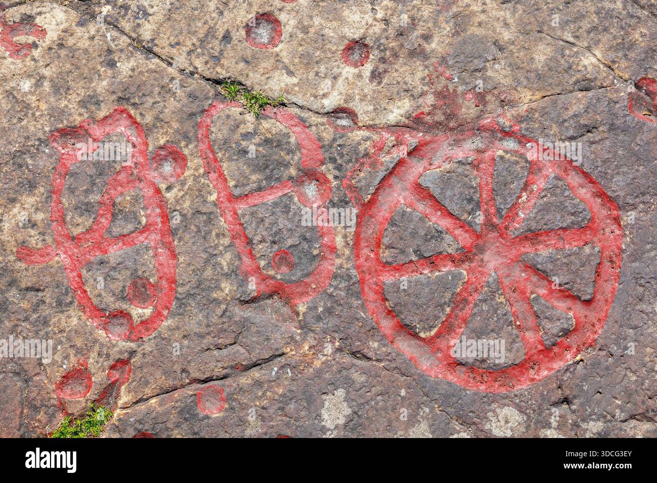 Sun wheel prehistoric hi-res stock photography and images - Alamy