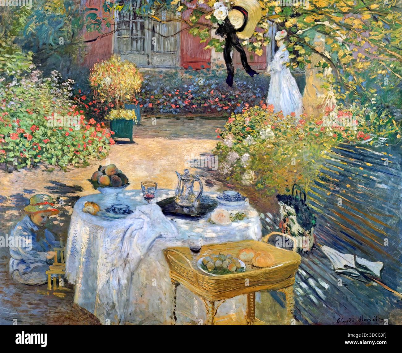 Claude Monet, The Luncheon Monet's Garden at Argenteuil, c.1873, Iconic ...