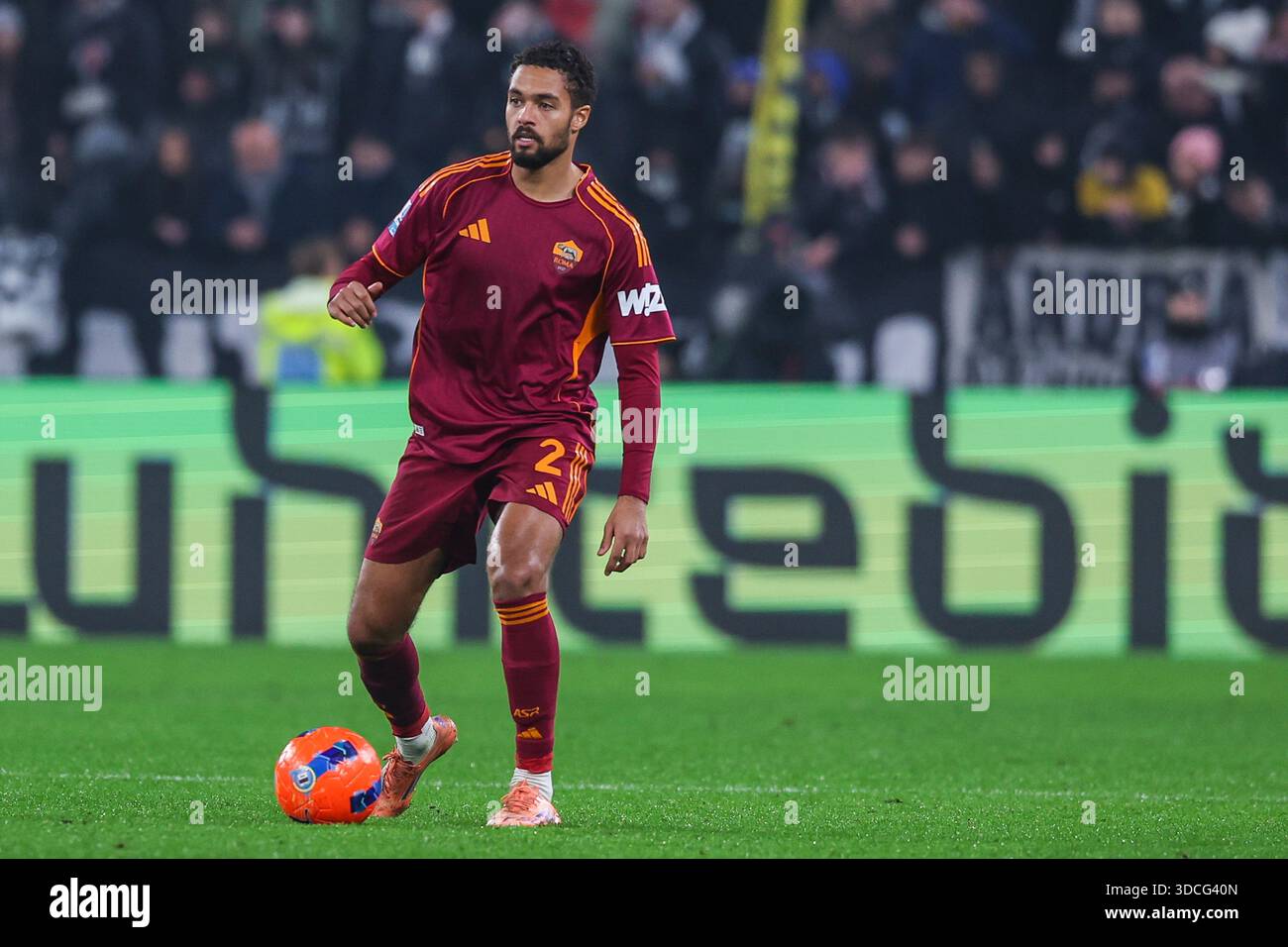 Devyne Rensch of AS Roma seen in action during Serie A 2025/26 football ...